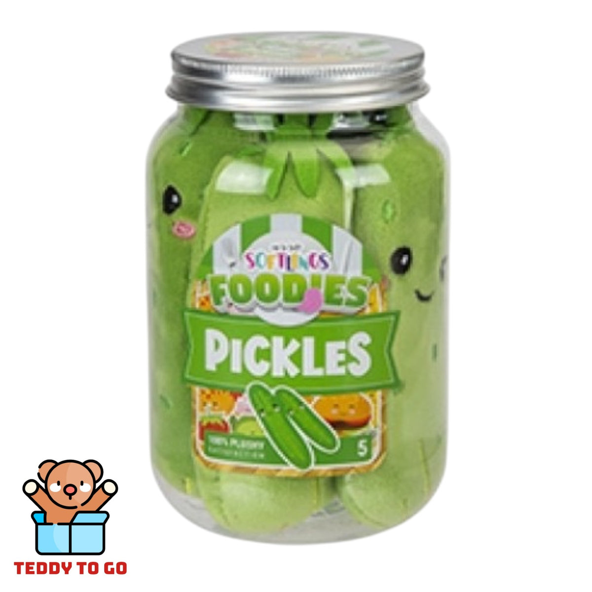 Softlings Foodies Augurken in Pot knuffels 13 cm – Teddy to Go