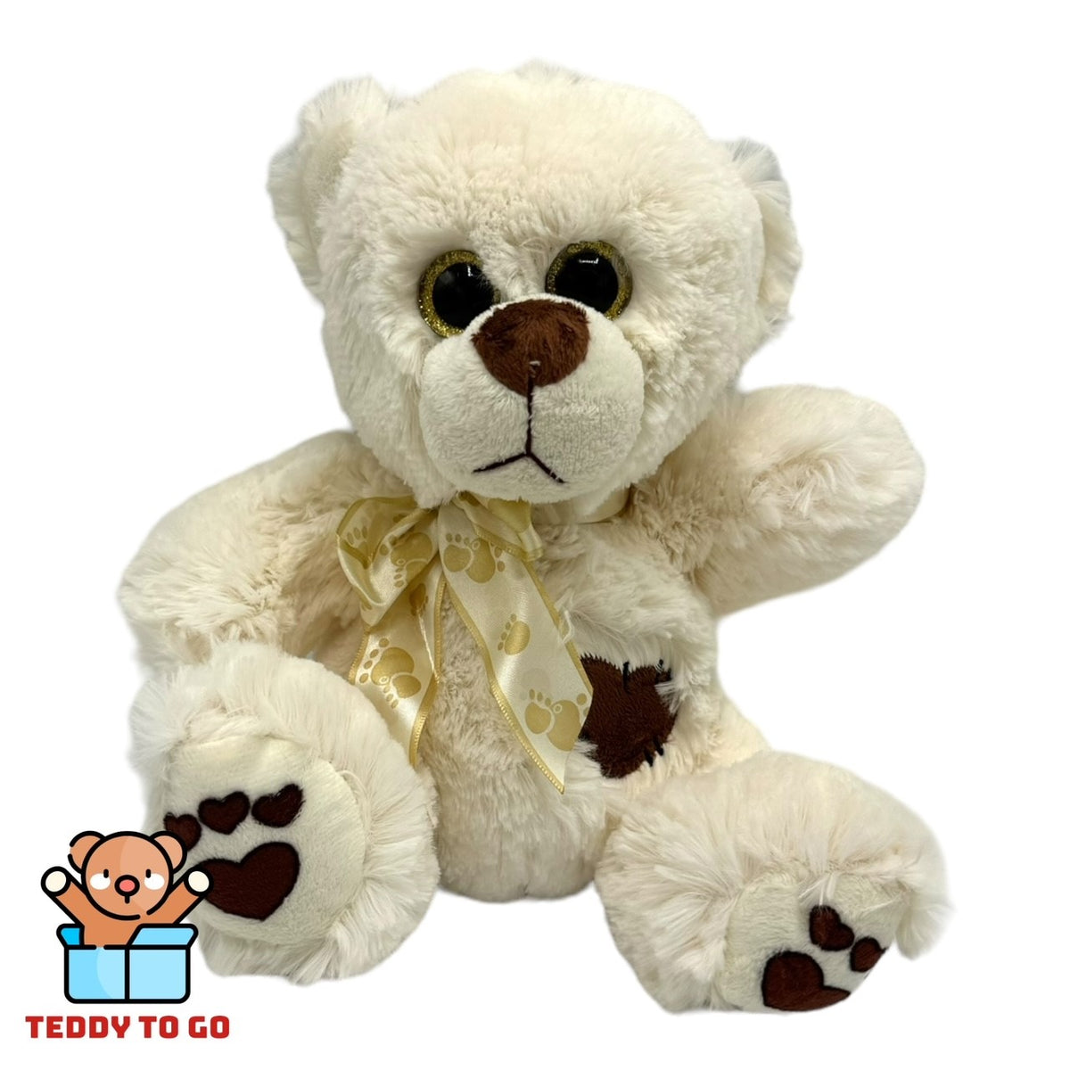 Witte Teddybeer knuffel 22 cm – Teddy to Go