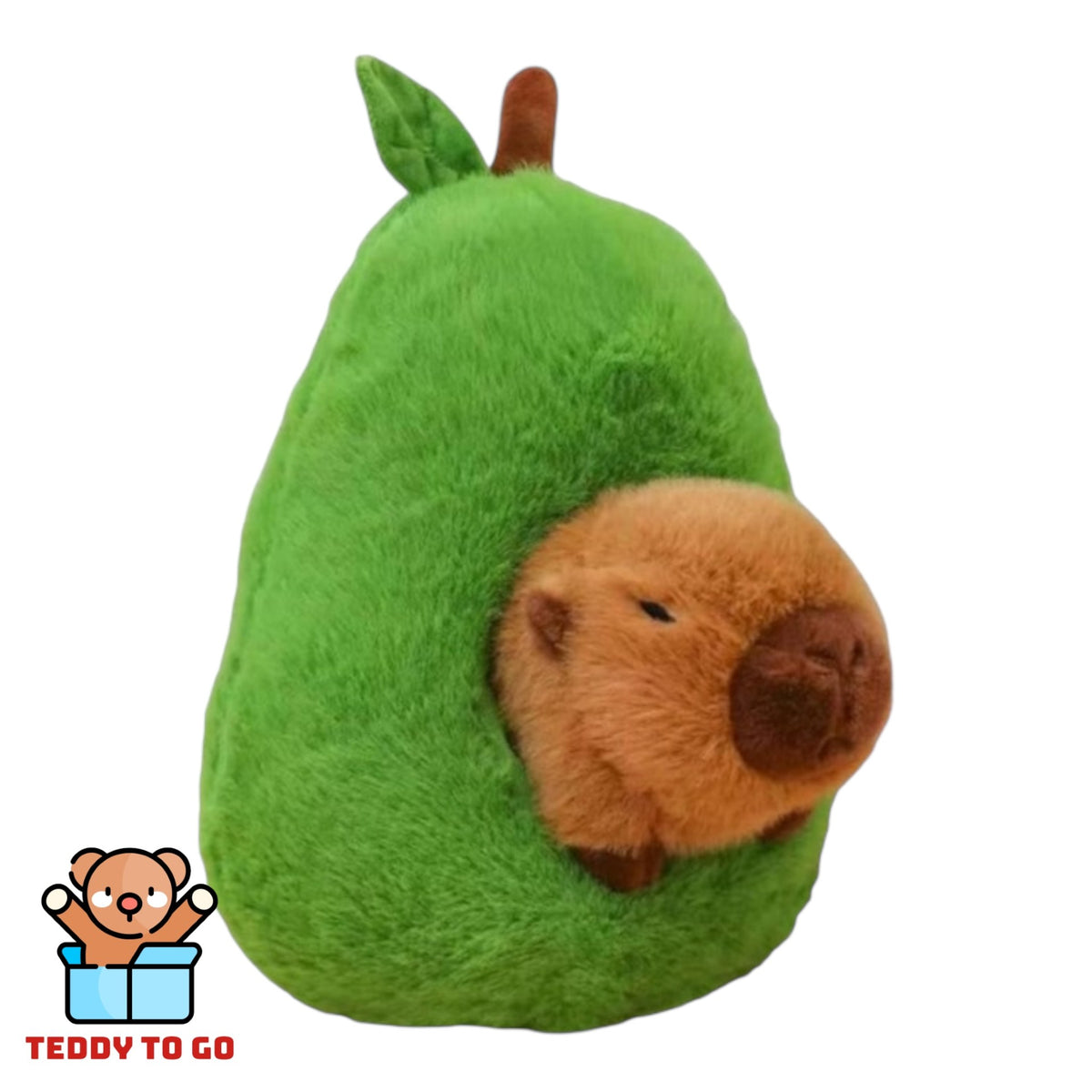 Capybara with Avocado plush 35 cm – Teddy to Go
