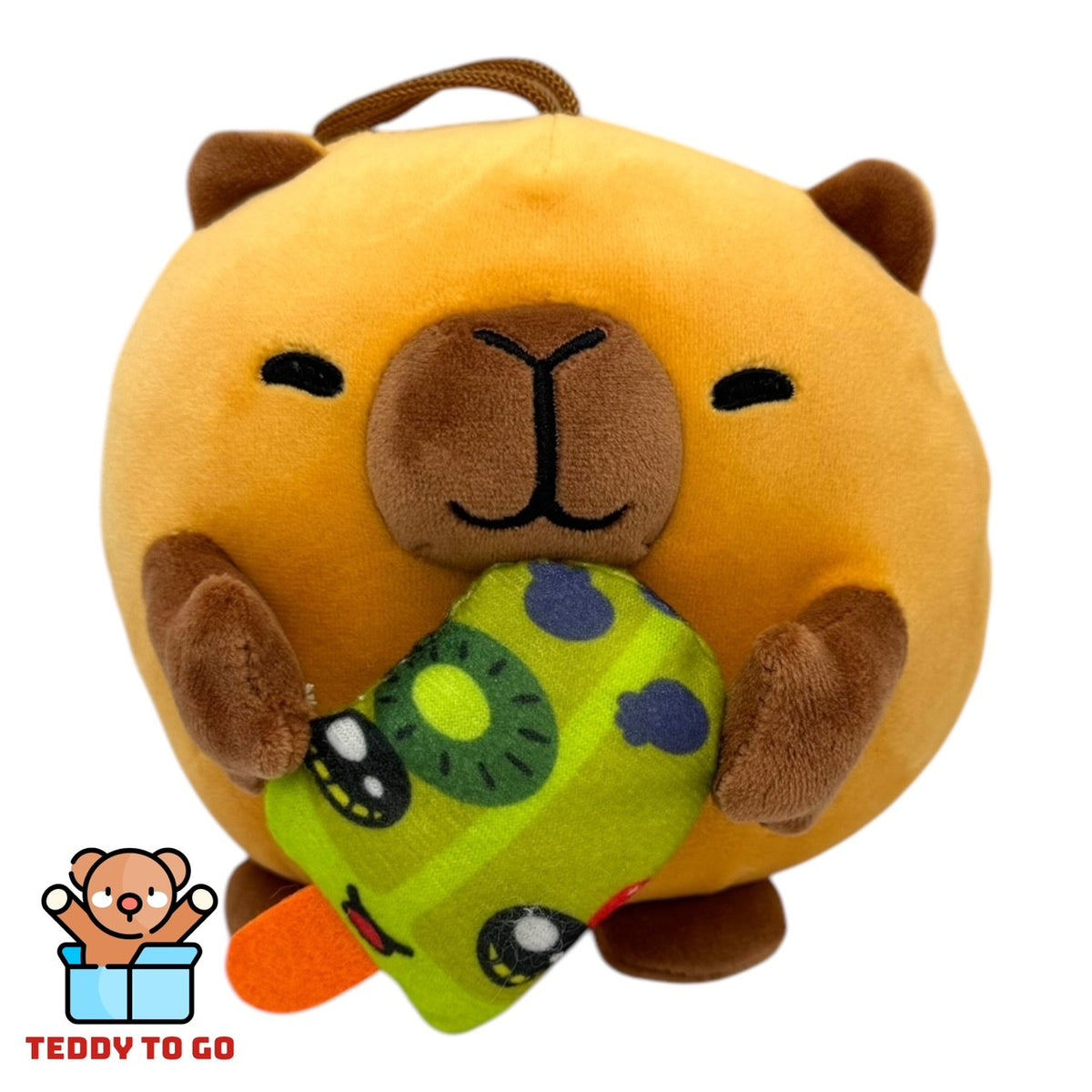 Capybara met kiwi ijs knuffel 14 cm – Teddy to Go