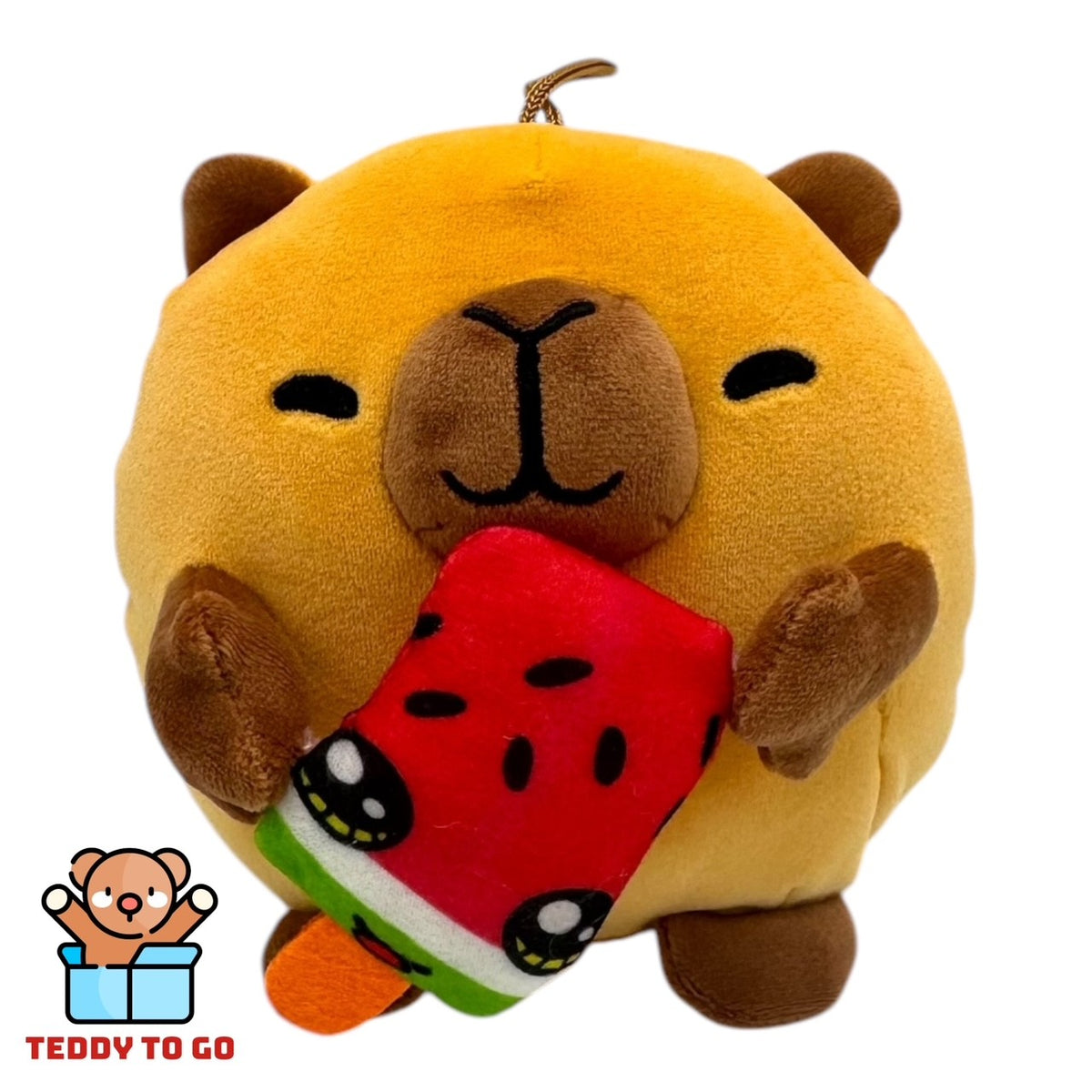 Capybara met watermeloen ijs knuffel 14 cm – Teddy to Go