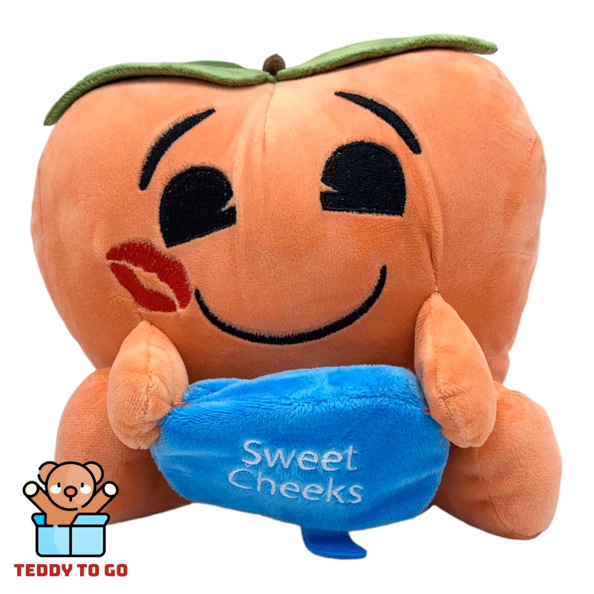Emoji Perzik knuffel 20 cm – Teddy to Go