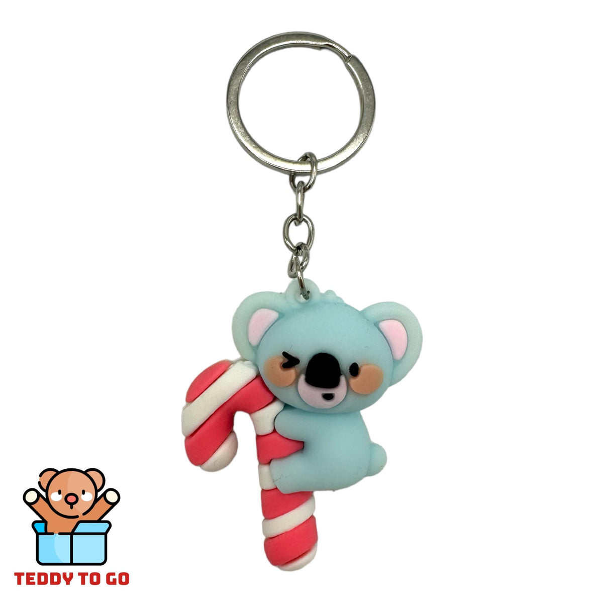 Koala with Candy Cane Keychain – Teddy to Go
