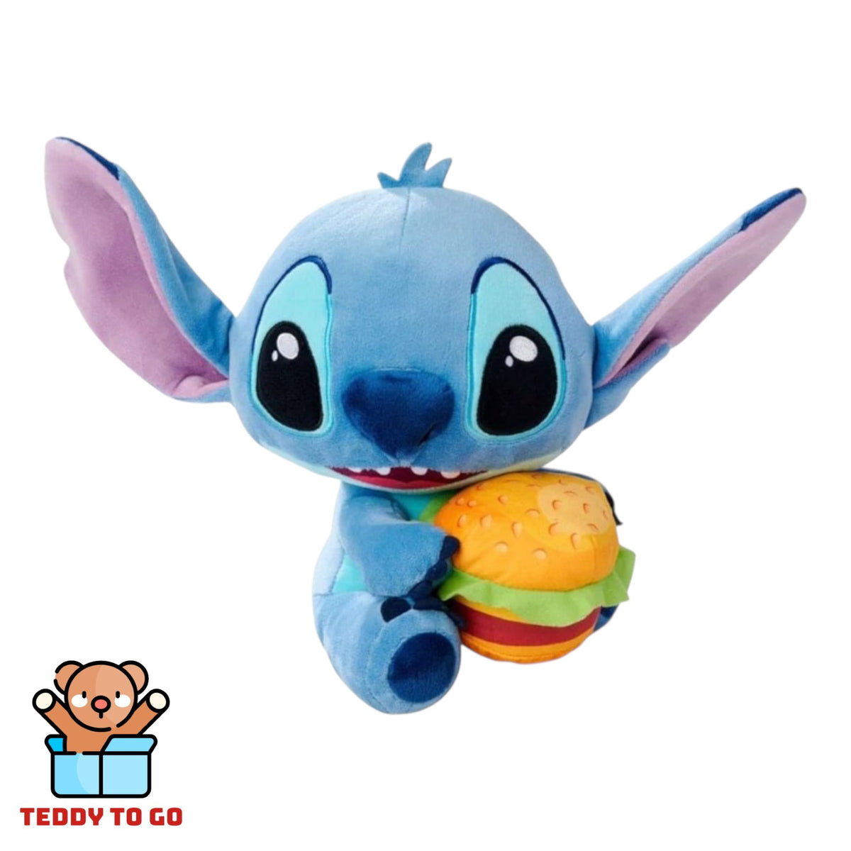 Disney Stitch with Hamburger plush 28 cm – Teddy to Go
