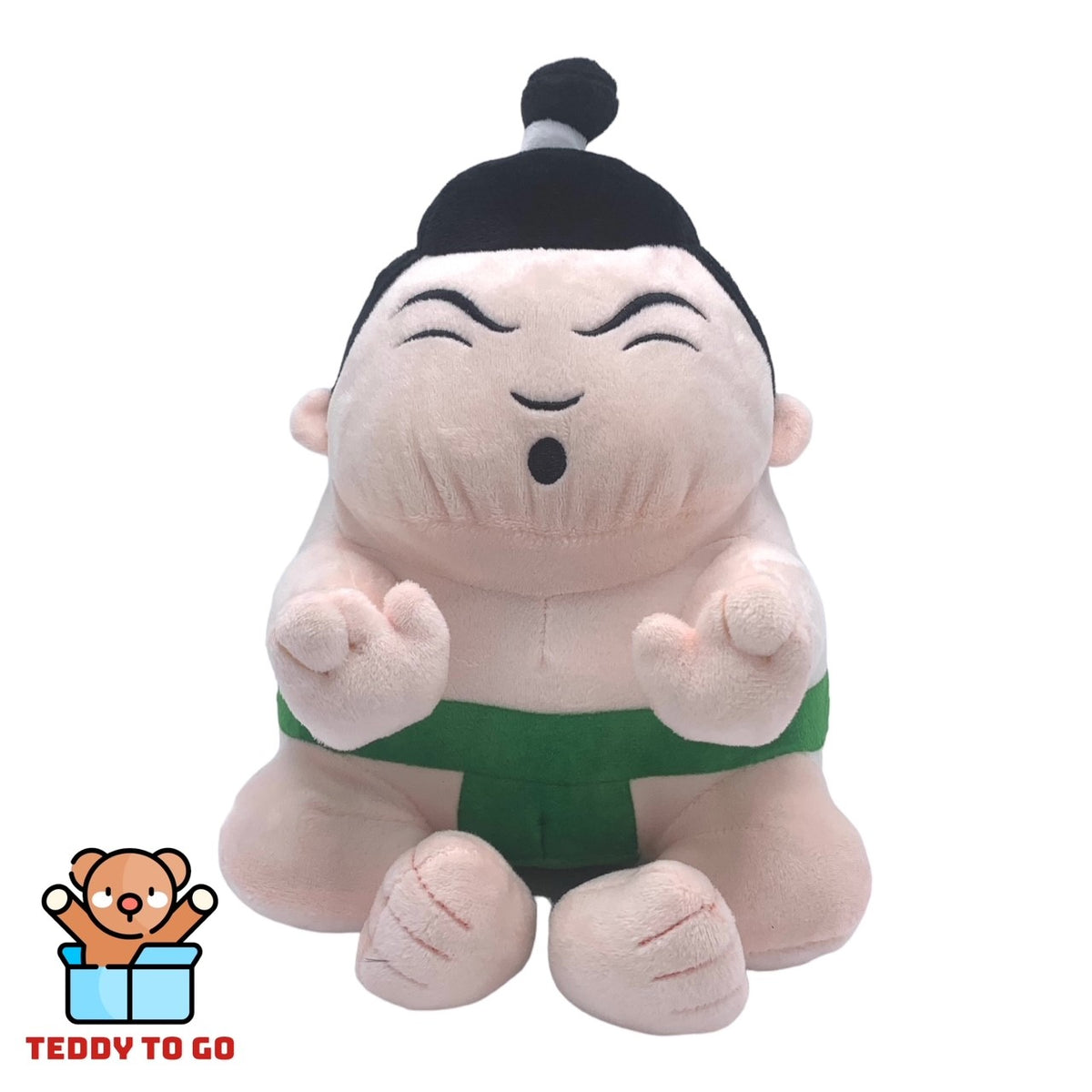 Sumo worstelaar groene band knuffel 25 cm – Teddy to Go